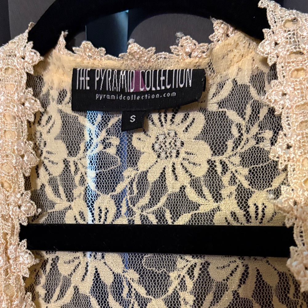 The Pyramid Collection Floral Lace Overlay - Gem
